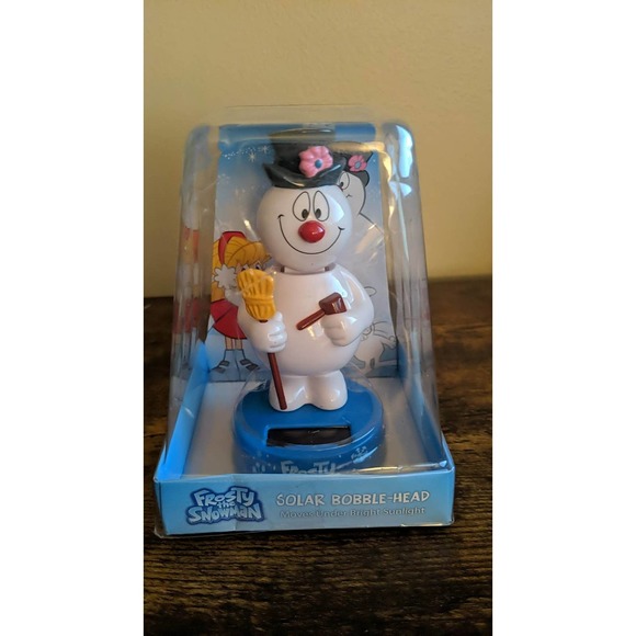 Ruz | Holiday | Frosty The Snowman Solar Powered Bobble Head Figure Nip ...